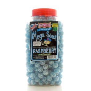 Barnetts Mega Sour Blue Raspberry British 3kg - Pacific Candy Wholesale