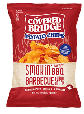 Covered Bridge Potato Chips Smokin' Sweet BBQ 12x170g - Pacific Candy ...