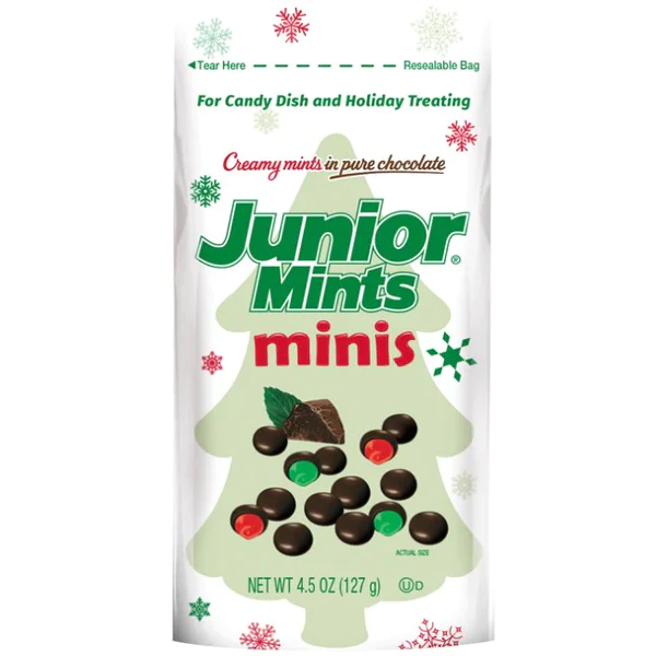 Junior Mints Holiday Minis 12x4.5oz - Pacific Candy Wholesale