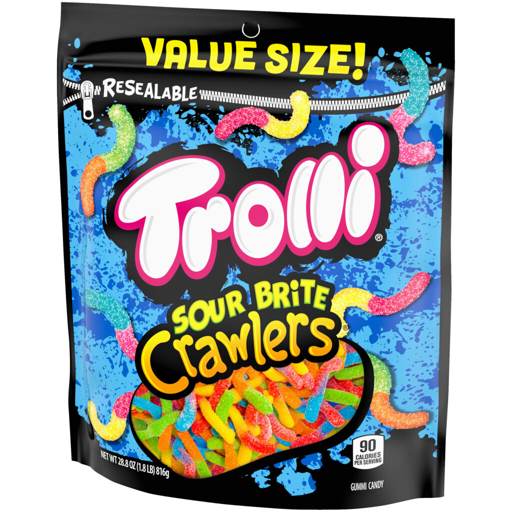 Ferrara Trolli Gummi Sour Brite Crawlers Peg Bag 6x28.8oz - Pacific ...
