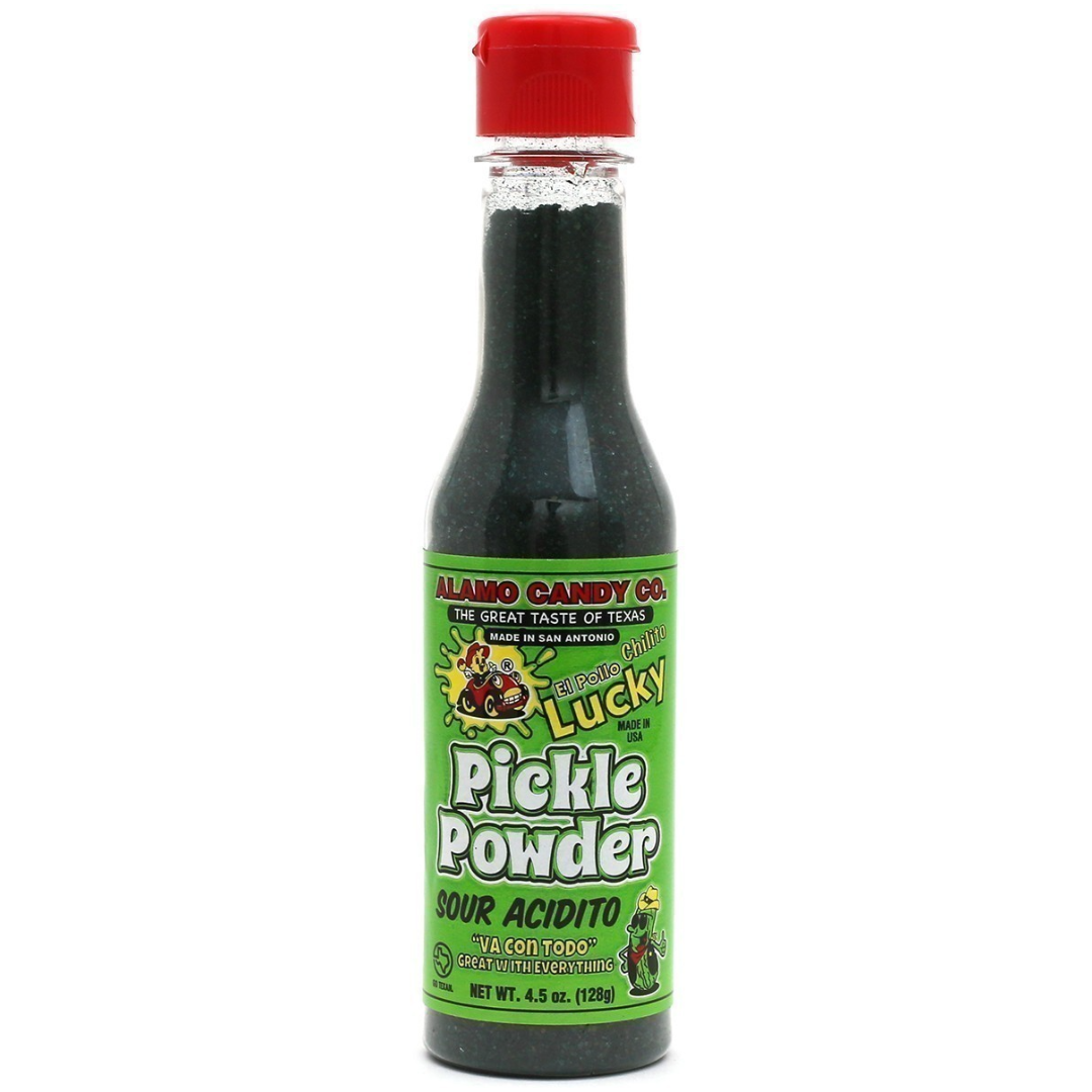 Alamo Sour Pickle Powder 12x4.5oz - Pacific Candy Wholesale