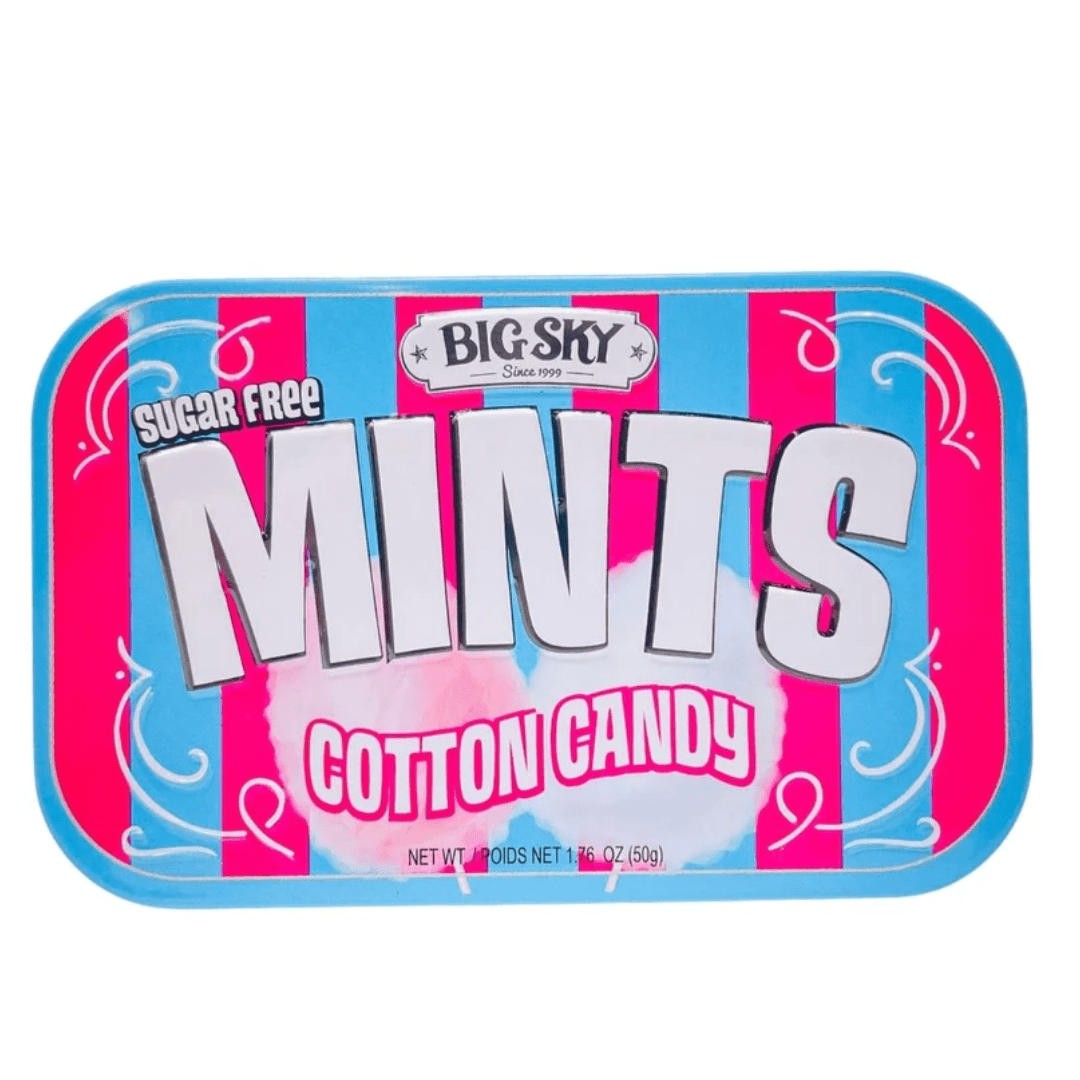 Big Sky Mints Cotton Candy Sugar Free 6 - Pacific Candy Wholesale
