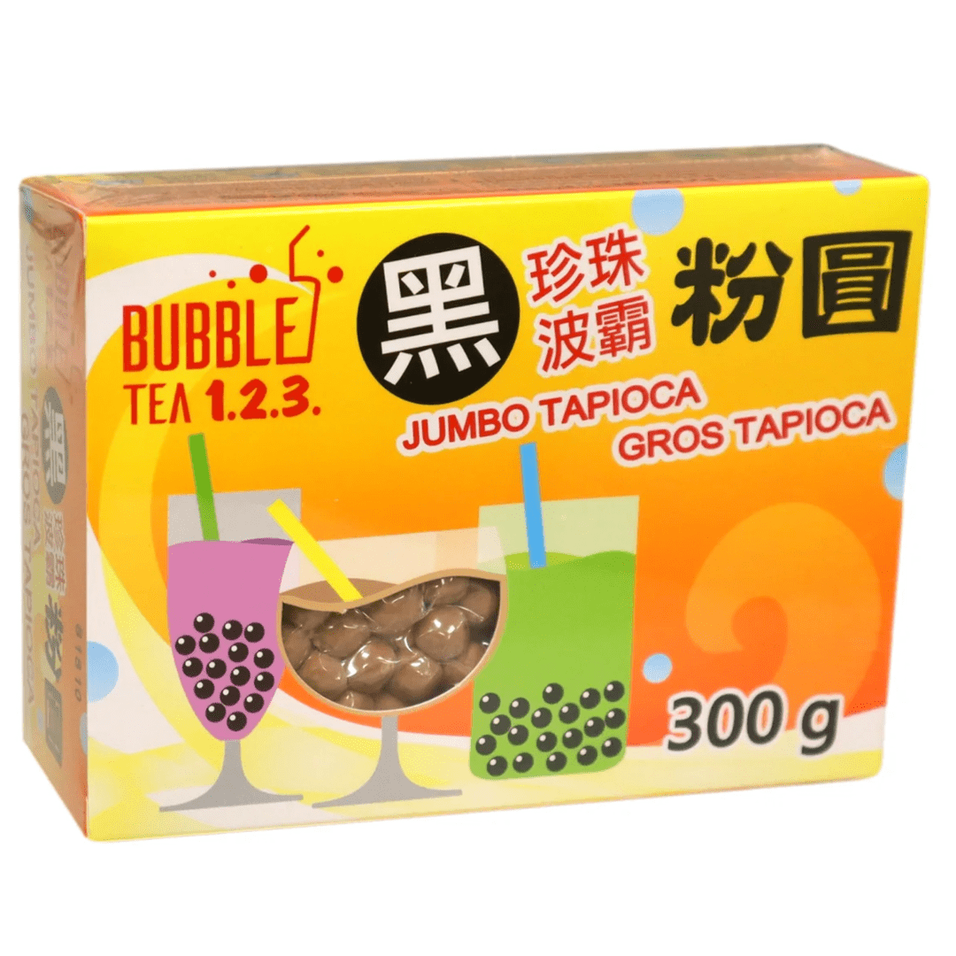 Bubble Tea 1.2.3. Jumbo Tapioca Taiwan 300g - Pacific Candy Wholesale