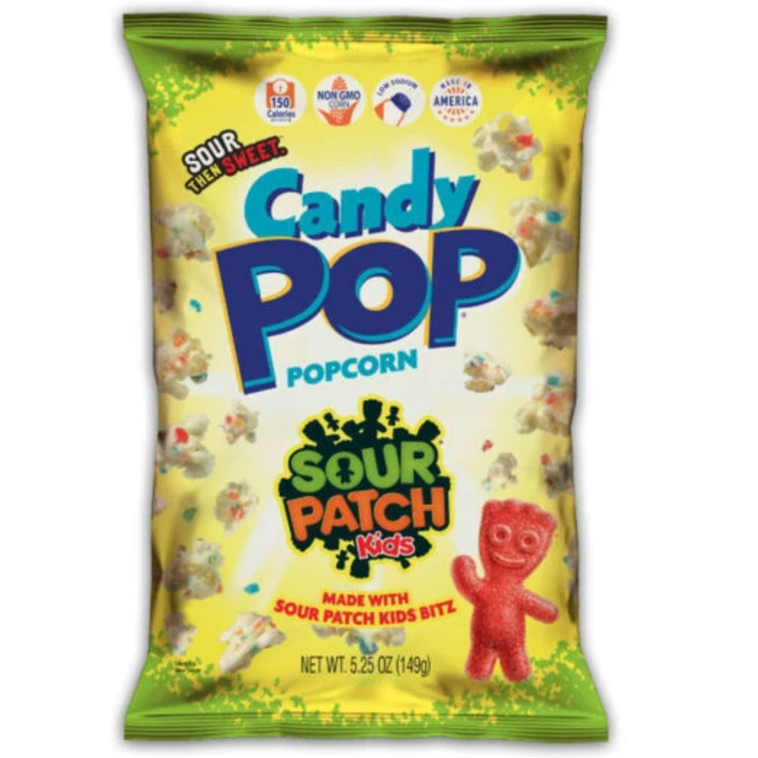 Candy Pop Popcorn Sour Patch Kids 6x5.25oz - Pacific Candy Wholesale