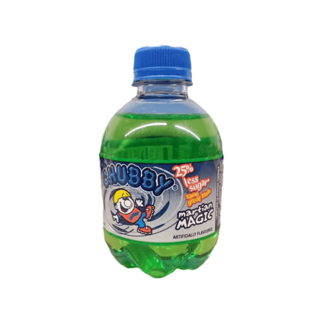 Chubby Soda Martian Magic Green Cream 24x250ml - Pacific Candy Wholesale