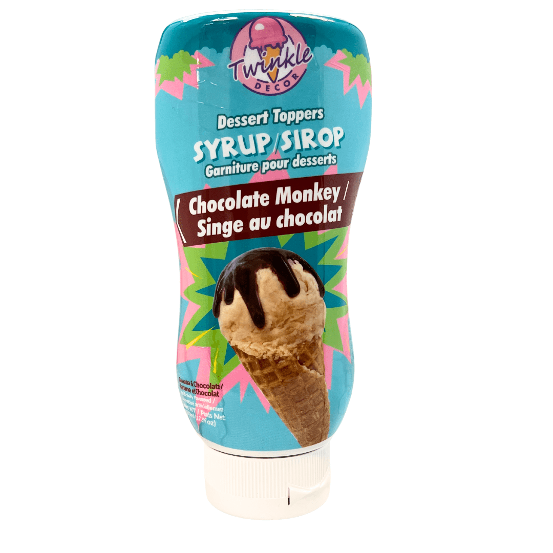 Exclusive Brands Dessert Syrup Chocolate Monkey 12x520g - Pacific Candy Wholesale