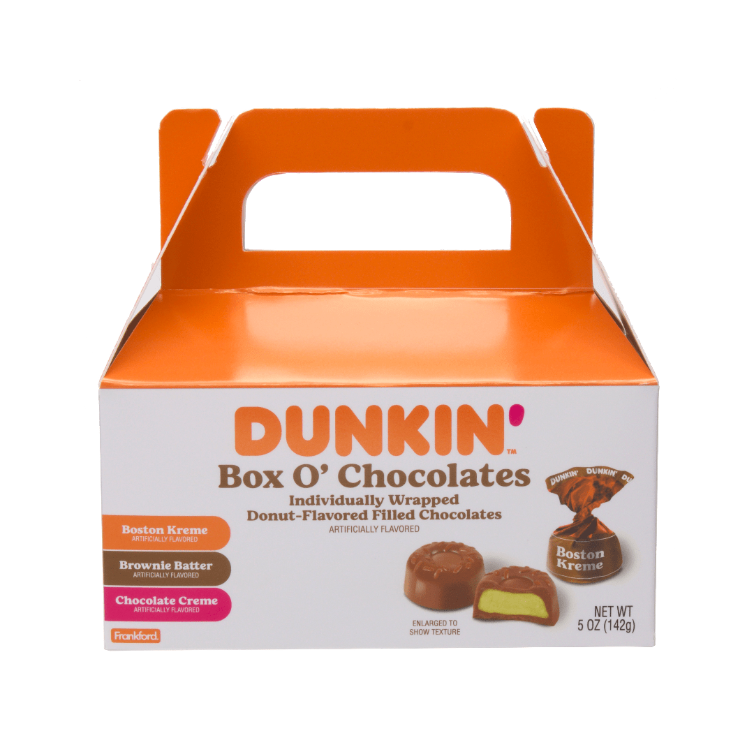 Frankford Dunkin' Box O' Chocolates Gift Box 6x5oz - Pacific Candy ...