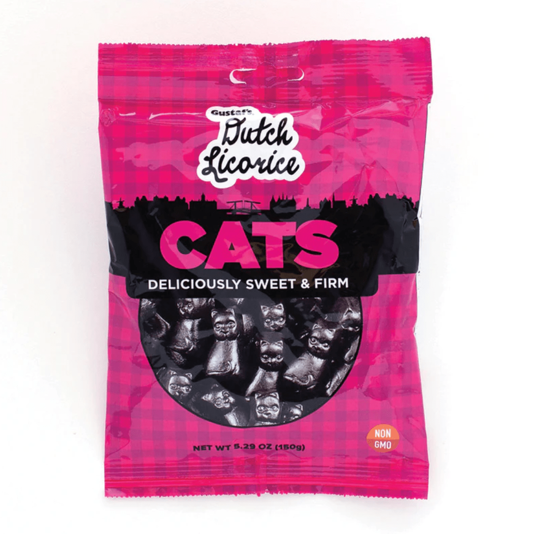 Gustaf’s Dutch Licorice Cats 12x5.29oz - Pacific Candy Wholesale