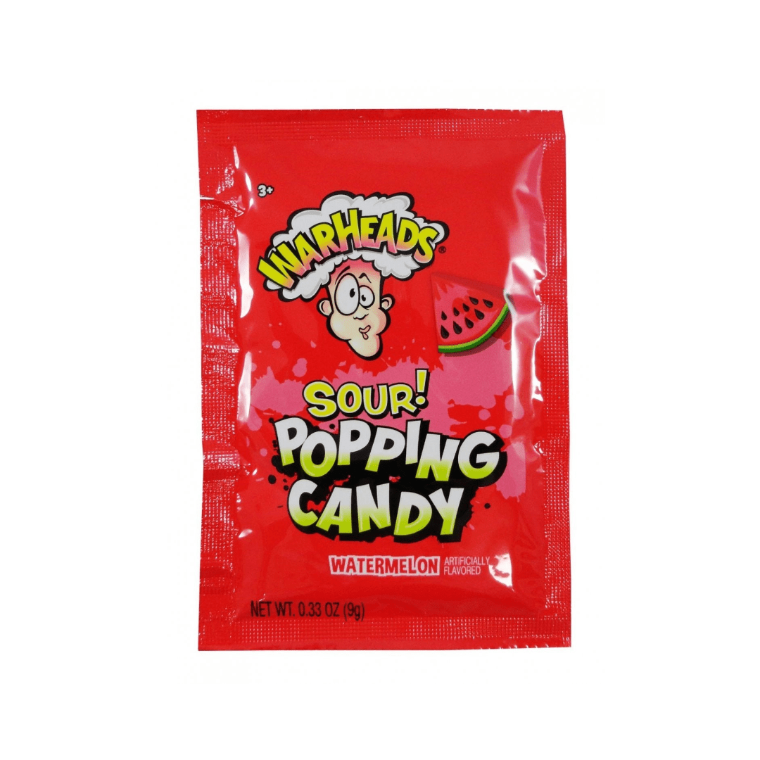 Hilco Warheads Popping Candy Sour Watermelon 20x0.33oz - Pacific Candy ...