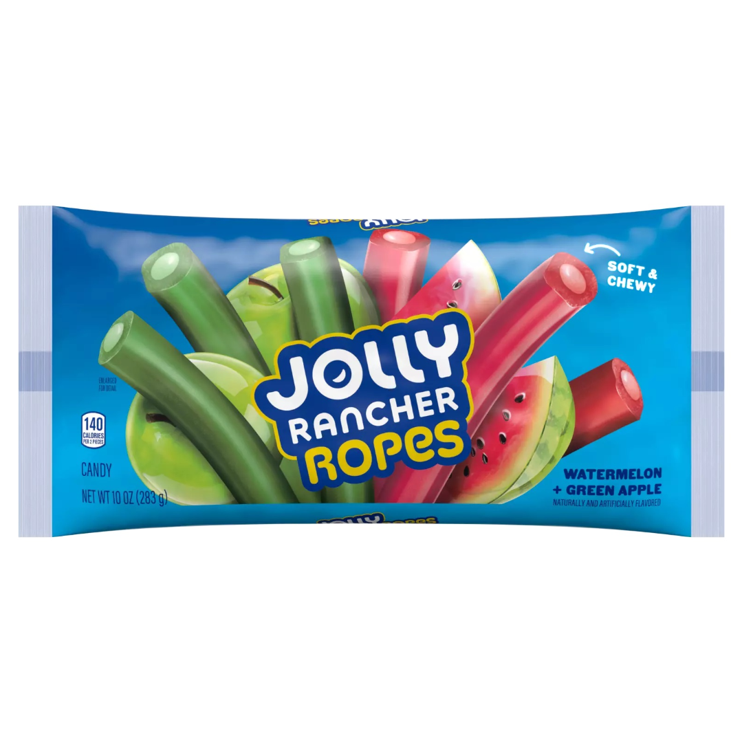 Jolly Rancher Ropes Watermelon and Green Apple 12x10oz - Pacific Candy ...