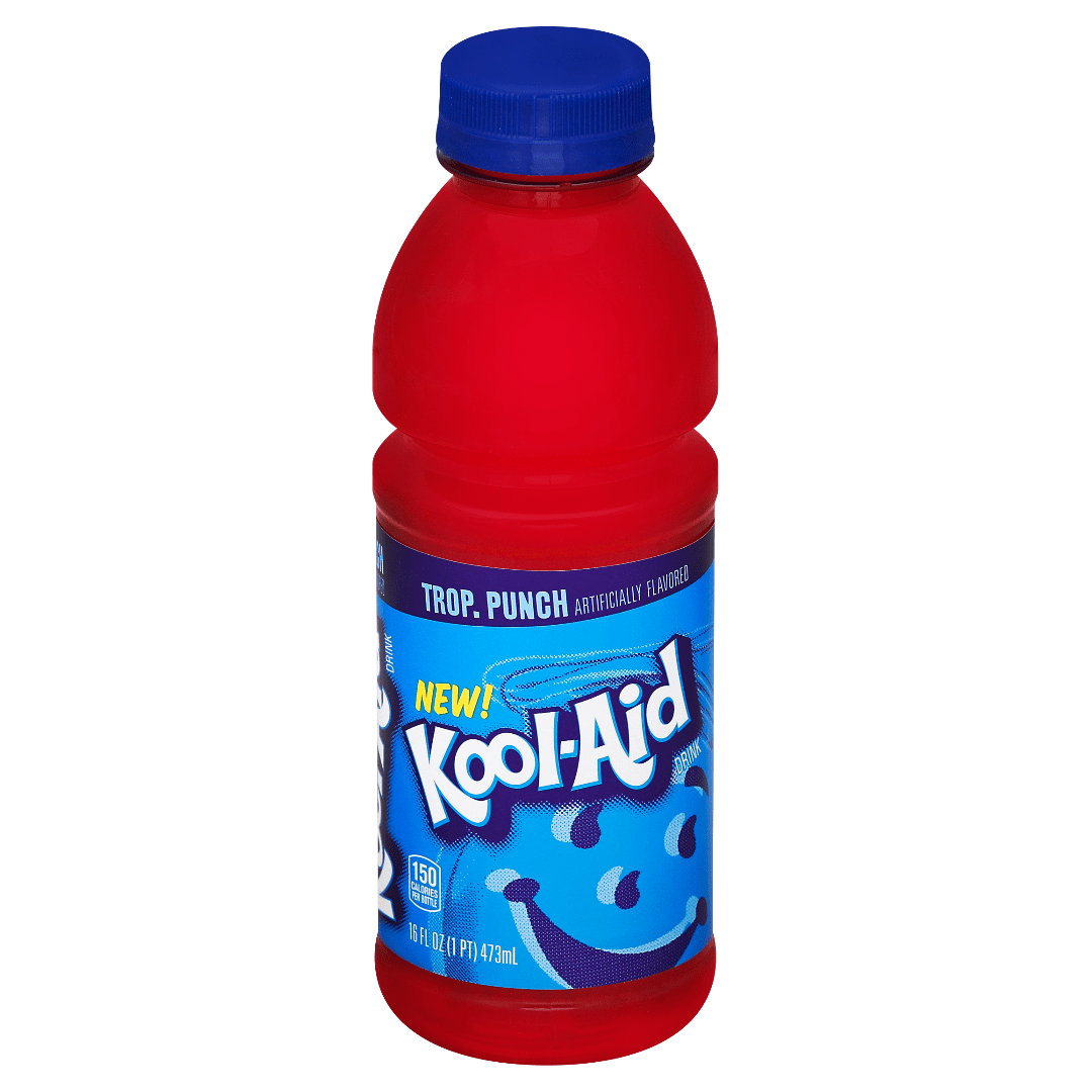 Kool-Aid Ready To Drink Tropical Punch 12x16oz - Pacific Candy Wholesale