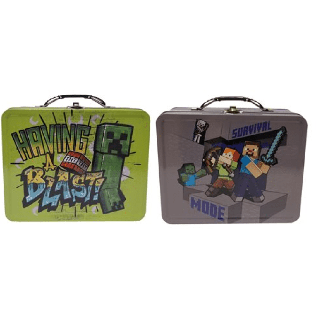 Minecraft Large Carry All Tin Embossed 6 - Pacific Candy Wholesale