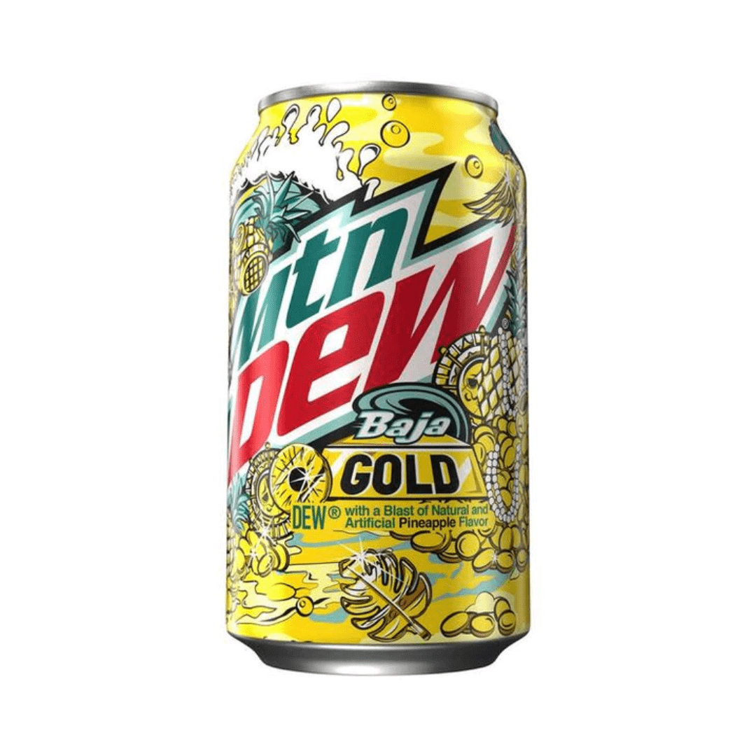 Mountain Dew Baja Gold USA 12x355ml - Pacific Candy Wholesale