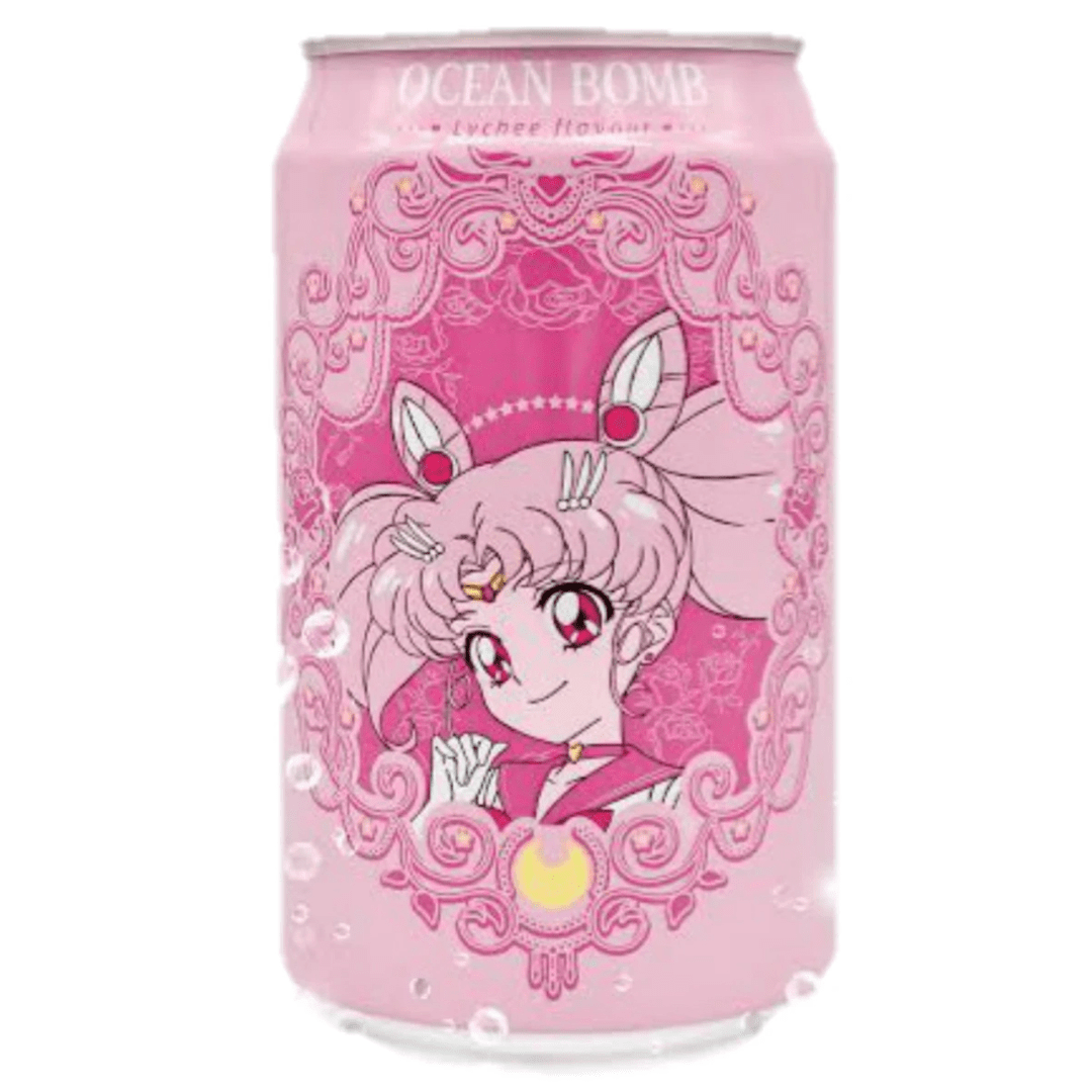 Ocean Bomb Sailor Moon Chibiusa Sparkling Water Lychee 24x330ml ...