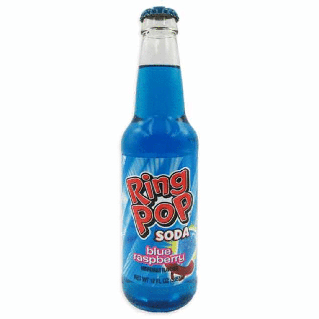 Rocket Fizz Ring Pop Blue Raspberry 24x12oz - Pacific Candy Wholesale