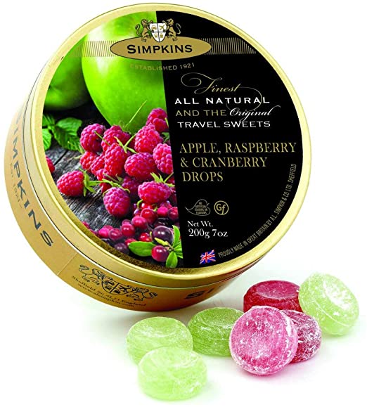 Simpkins Apple Raspberry and Cranberry British 6x200g - Pacific Candy ...