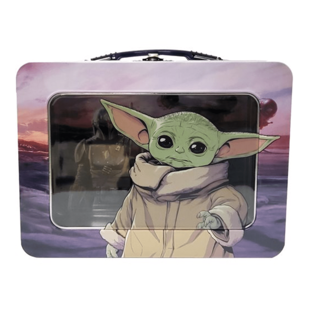 Star Wars Baby Yoda Extra Large Tin Lunch Box With Window 6 - Pacific ...