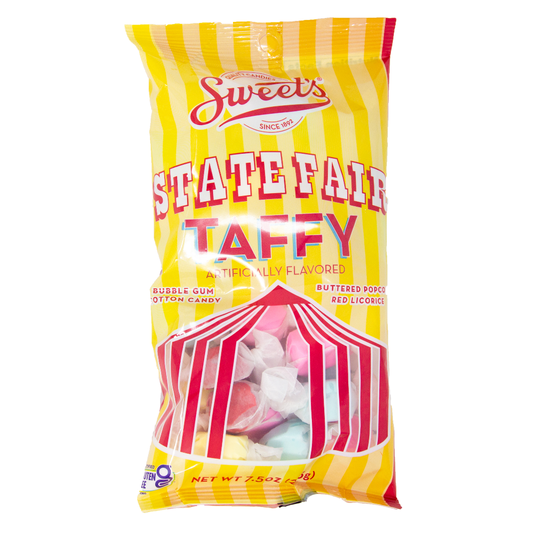 Sweet's Salt Water Taffy State Fair 12x7.5oz - Pacific Candy Wholesale