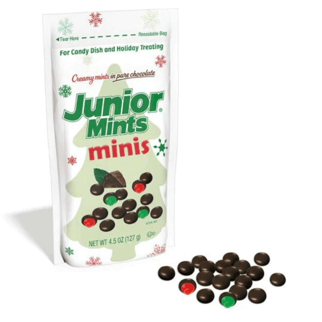 Tootsie Junior Mints Minis Christmas 12x4.5oz - Pacific Candy Wholesale