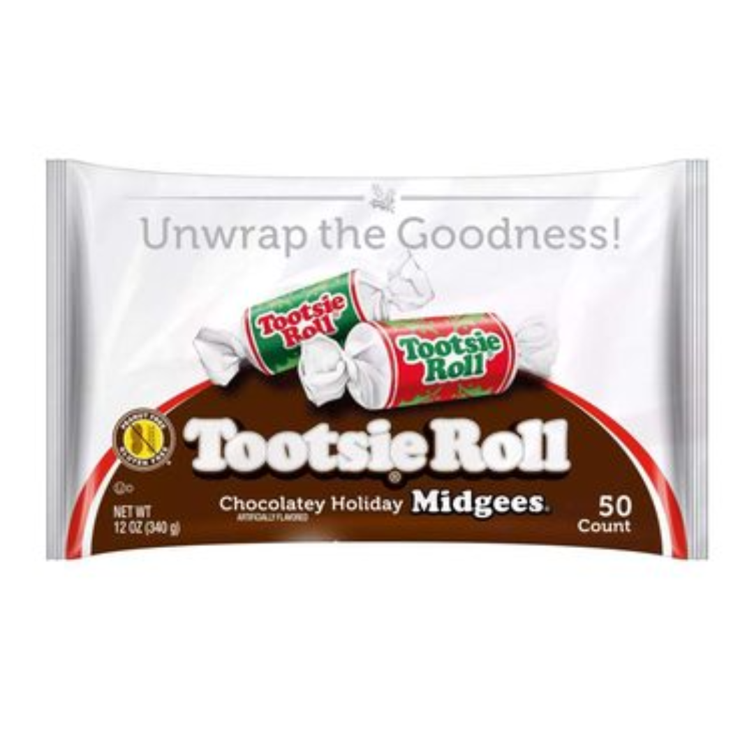 Tootsie Roll Midgees Christmas 21x12oz - Pacific Candy Wholesale