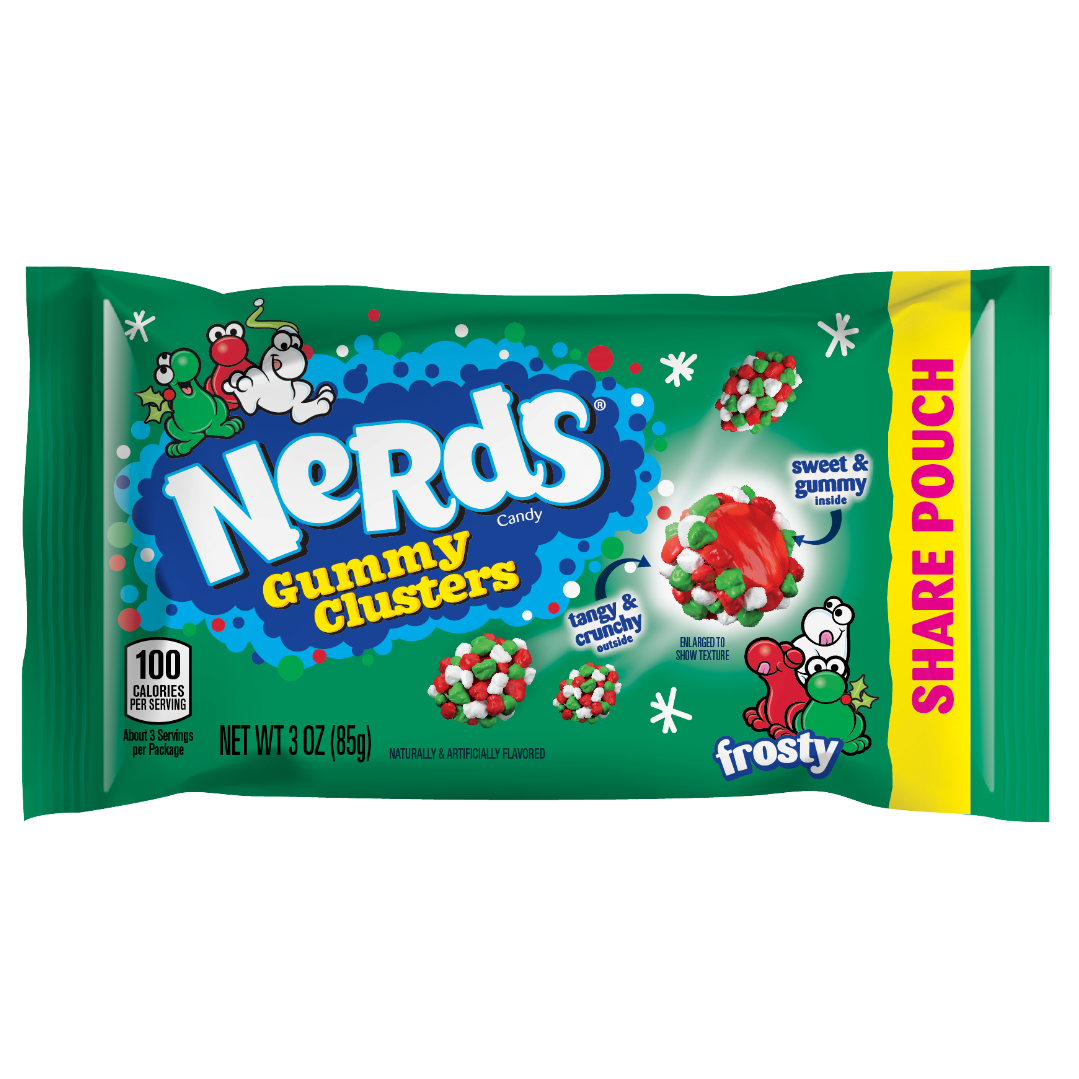 Ferrara Nerds Holiday Gummy Clusters Share Pack Christmas 12x3oz ...