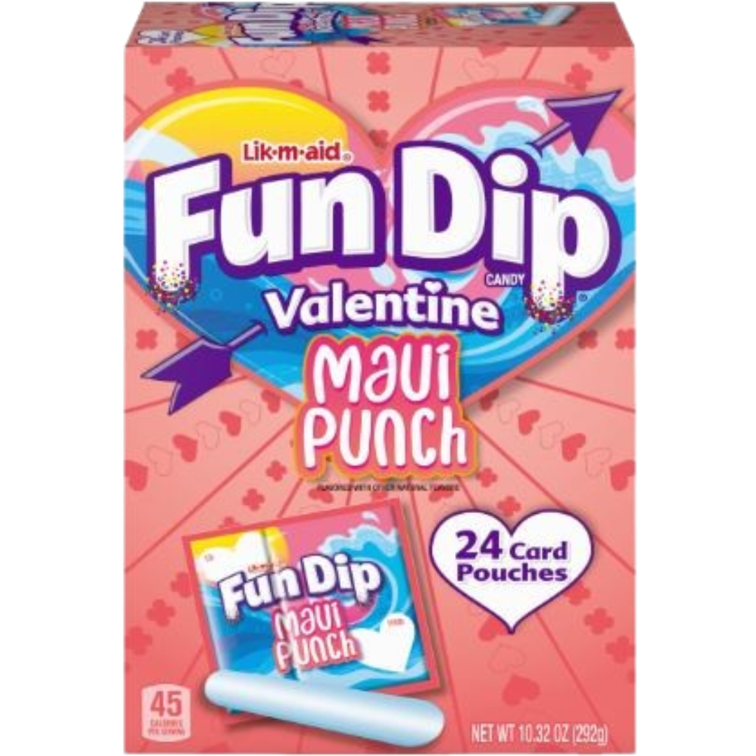 Fun Dip Valentine Maui Punch 10.32oz - Pacific Candy Wholesale