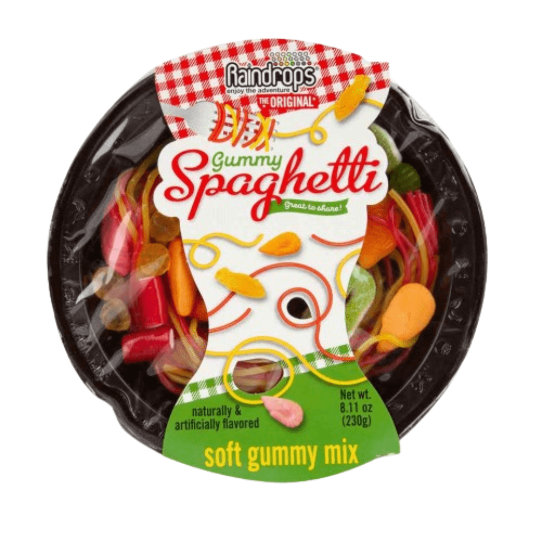 Raindrops Gummy Seafood Spaghetti 6x8.11oz - Pacific Candy Wholesale