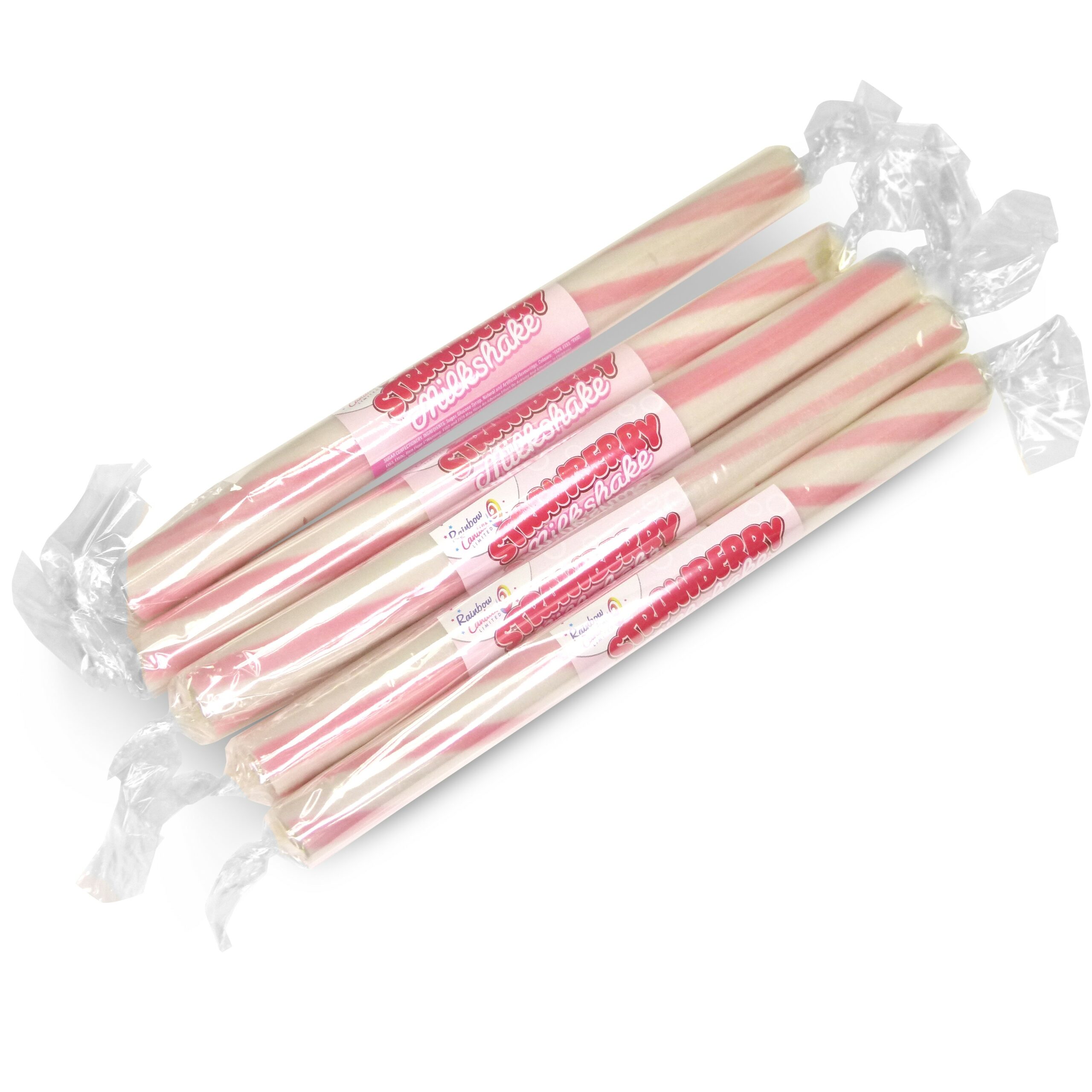 Rock Bar Rock Candy Strawberry Milk Shake 8" British 36x40g - Pacific ...