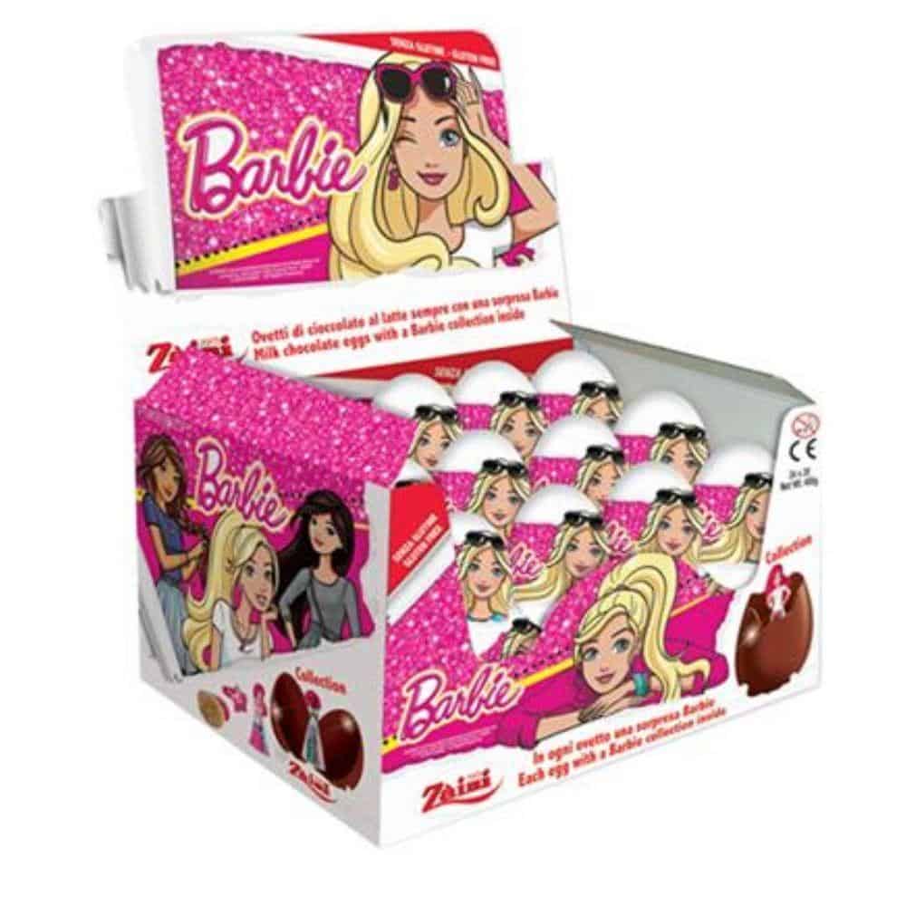 Zaini Barbie Chocolate Surprise Egg 24 - Pacific Candy Wholesale Zaini Barbie Chocolate Surprise Egg 24 - Pacific Candy Wholesale