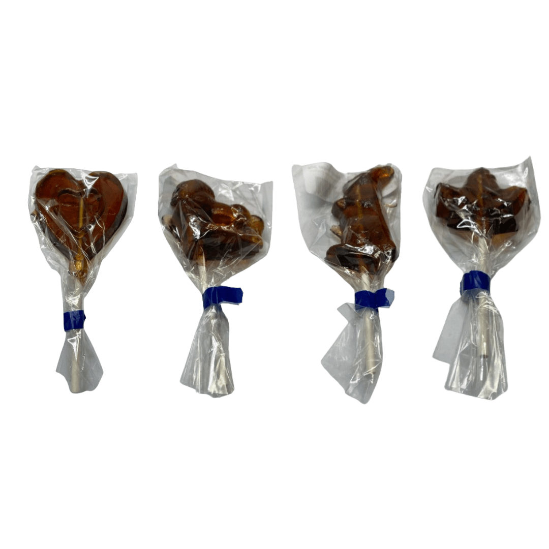Barley Sugar Lollipop Maple Assorted 36x30g - Pacific Candy Wholesale