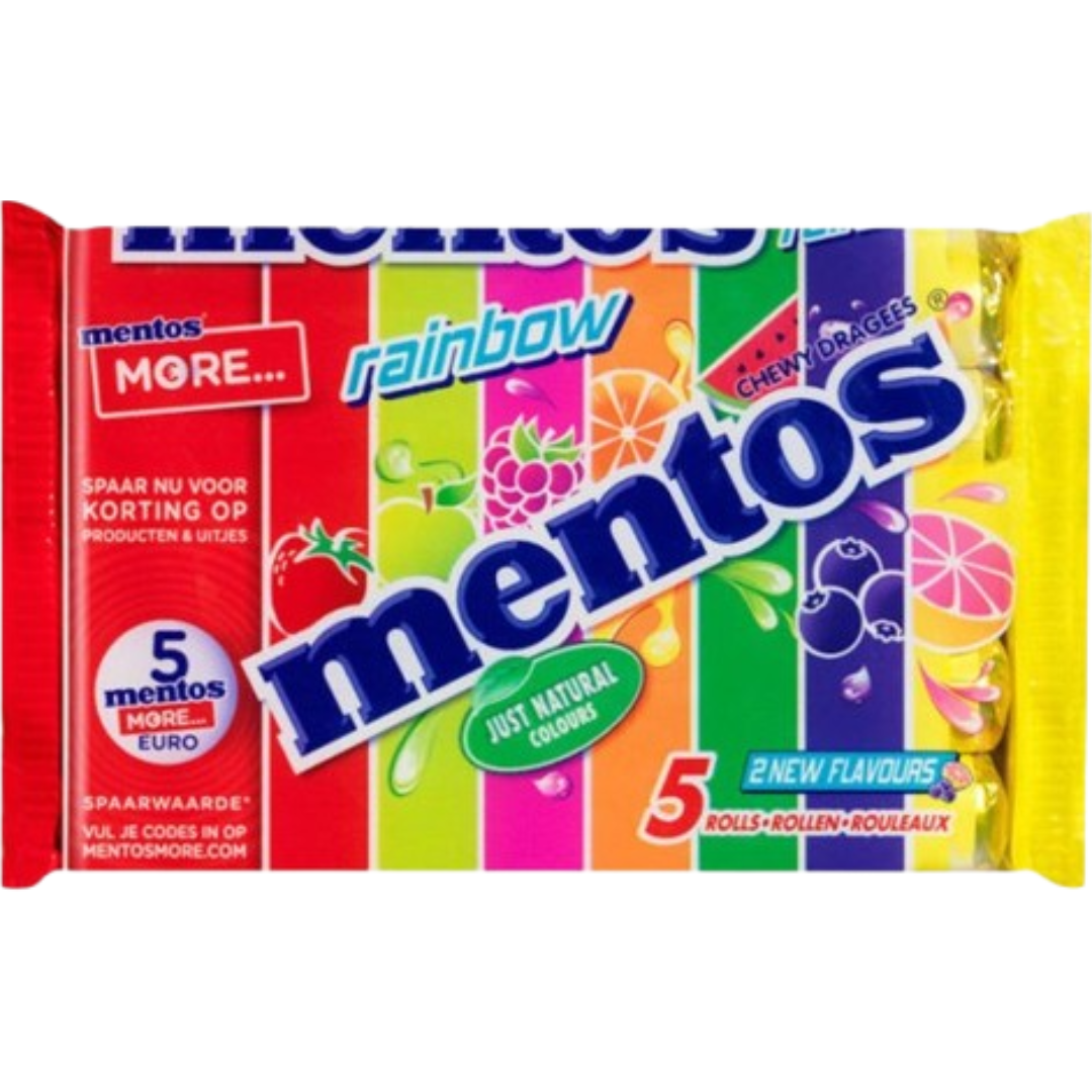 Mentos Rainbow Five Pack Europe 5x37.5g - Pacific Candy Wholesale
