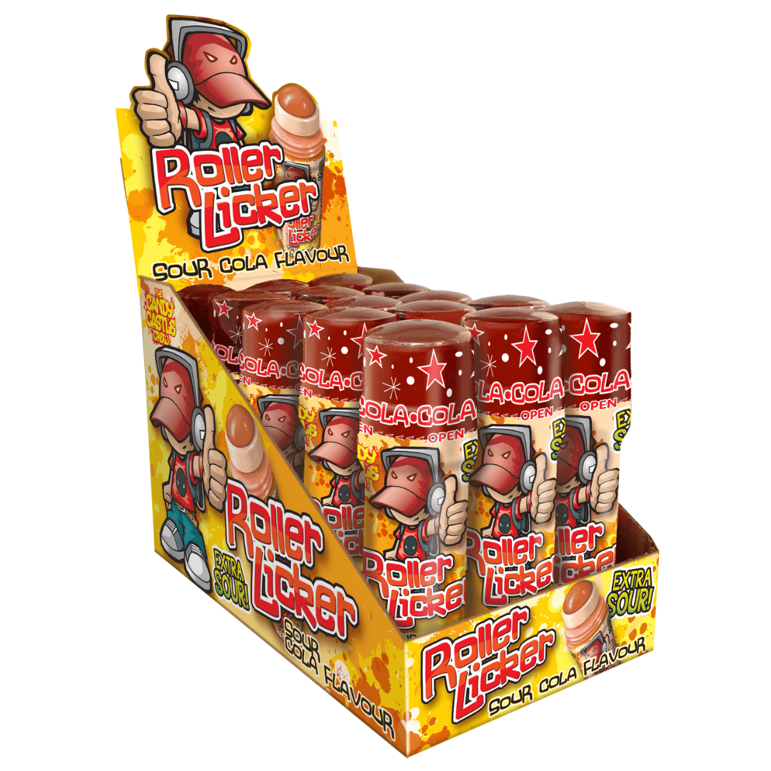 Candy Castle Crew Roller Licker Sour Cola British 15x60ml (Best Before ...