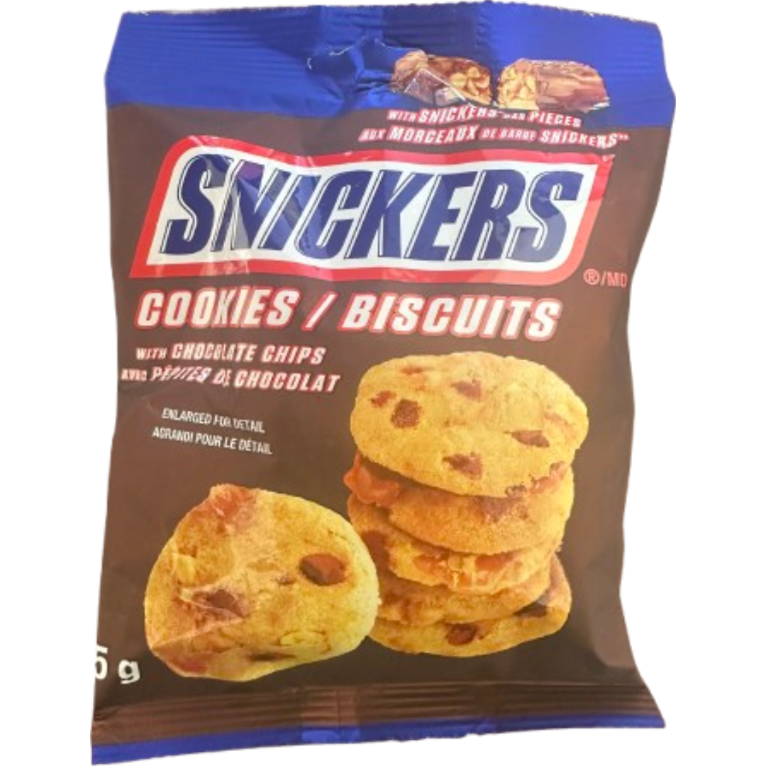 Snickers Cookie With Chocolate Chip Peg Bag 24x85g - Pacific Candy ...