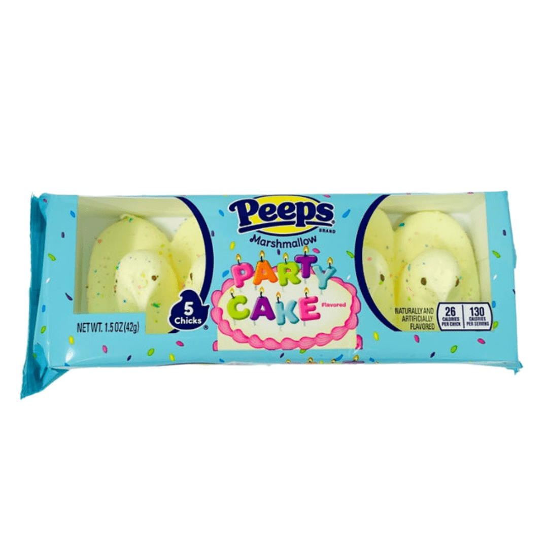 Just Born Peeps Marshmallow Chicks Party Cake Five Pack Easter 24x1.5oz ...
