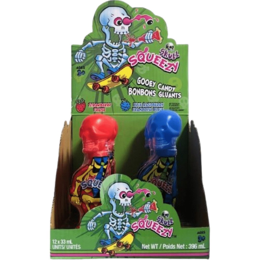 Exclusive Brand Skull Squeeze Halloween 12x33ml - Pacific Candy West