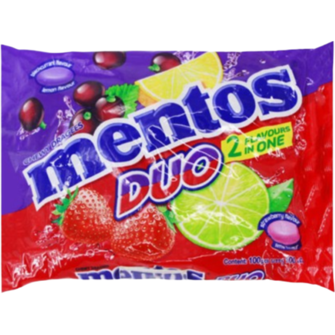 Mentos Duo Blackcurrant & Lemon -Strawberry & Lime Thailand 100 ...