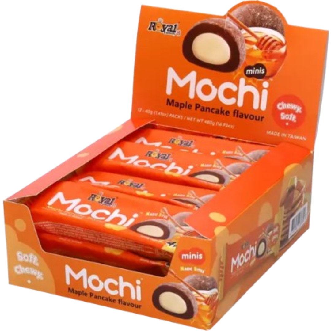 Royal Family Mochi Maple Pancake Mini Taiwan 12x40g - Pacific Candy West